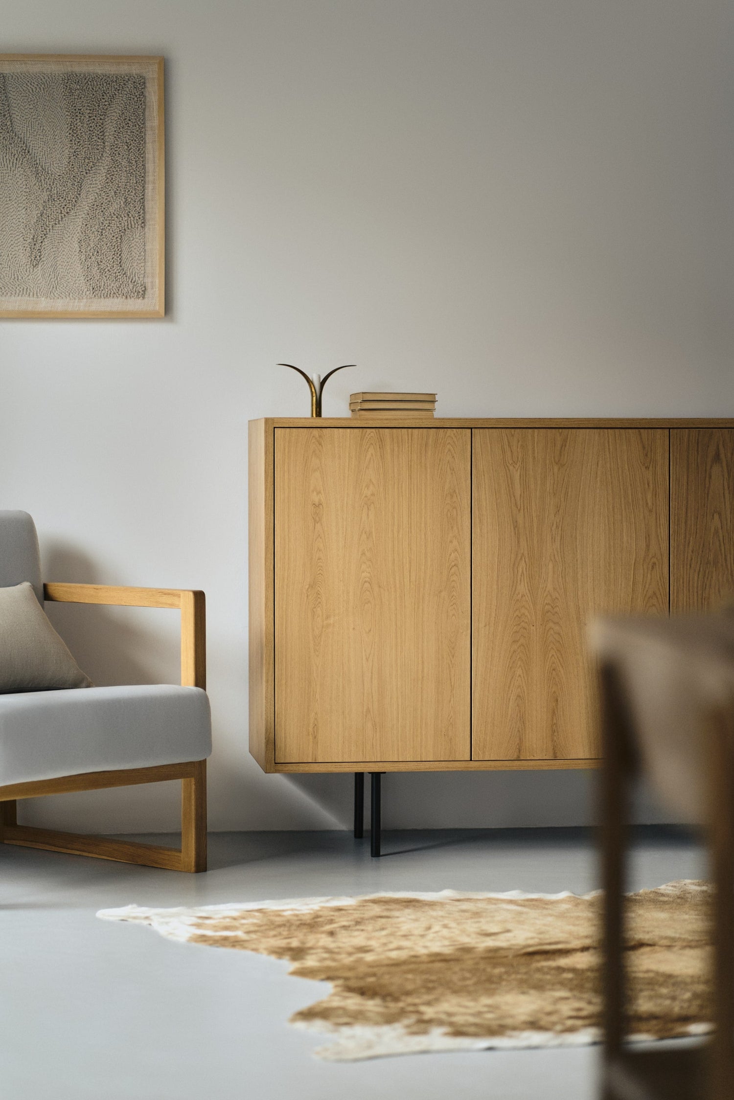 Bookcase ELMA | Modern Bookcase with Oak Shelves for Office and Living ...